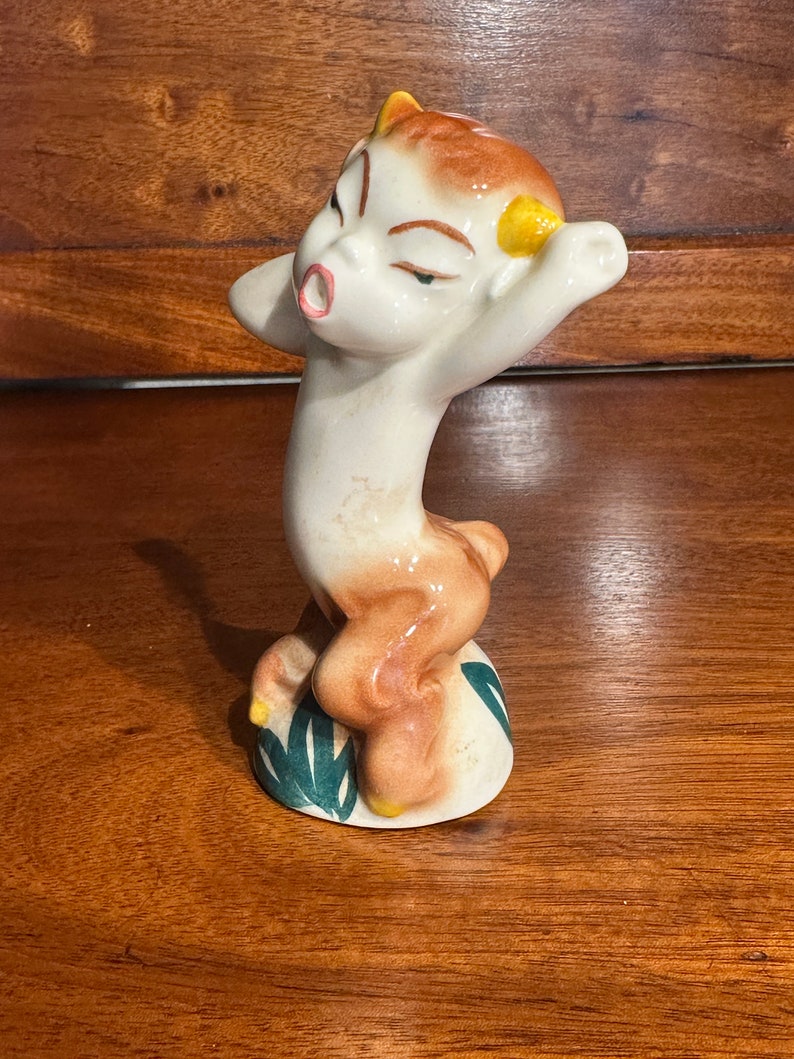 Rare Disney 1940 Fantasia Satyr/faun Ceramic Figurine Vernon - Etsy