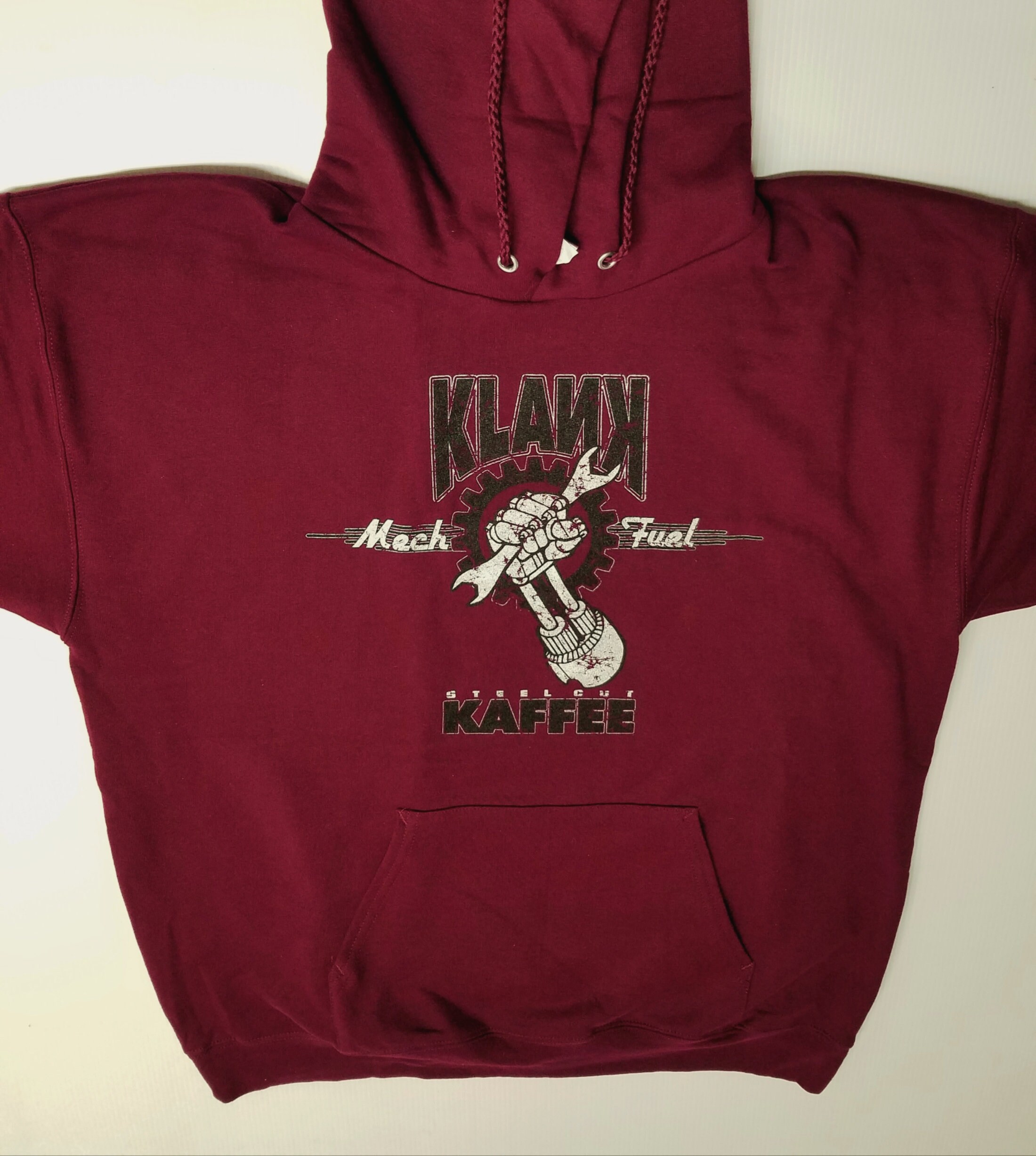 KLANK KAFFEE Mech Fuel on Charcoal Heather Maroon & Dark - Etsy