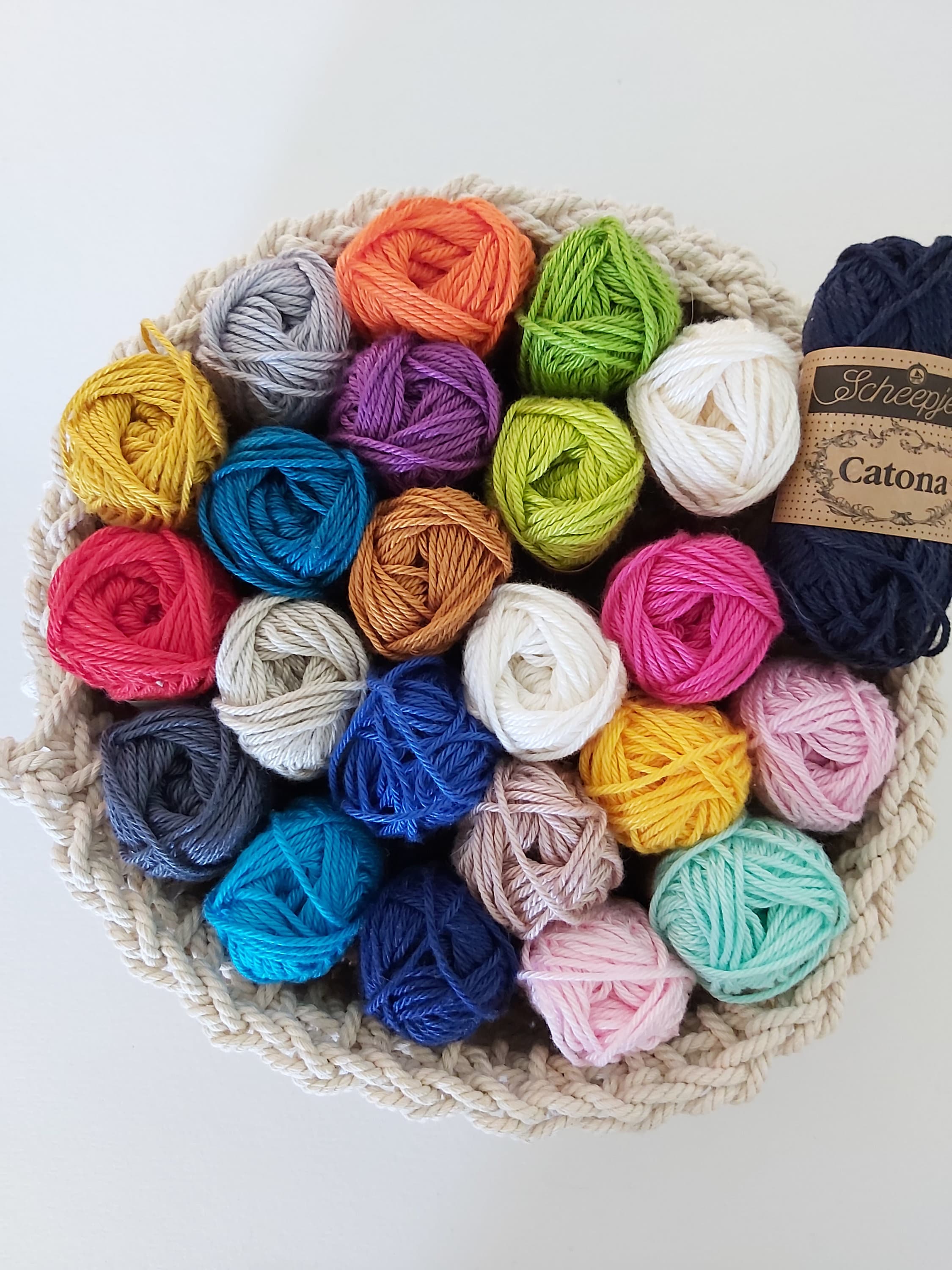 Scheepjes Catona Yarn 50g 125m. Colors 074-387. Mercerized Cotton Yarn ...