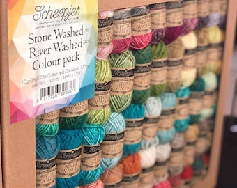 Scheepjes Stone Washed-river Washed Color Pack - Etsy