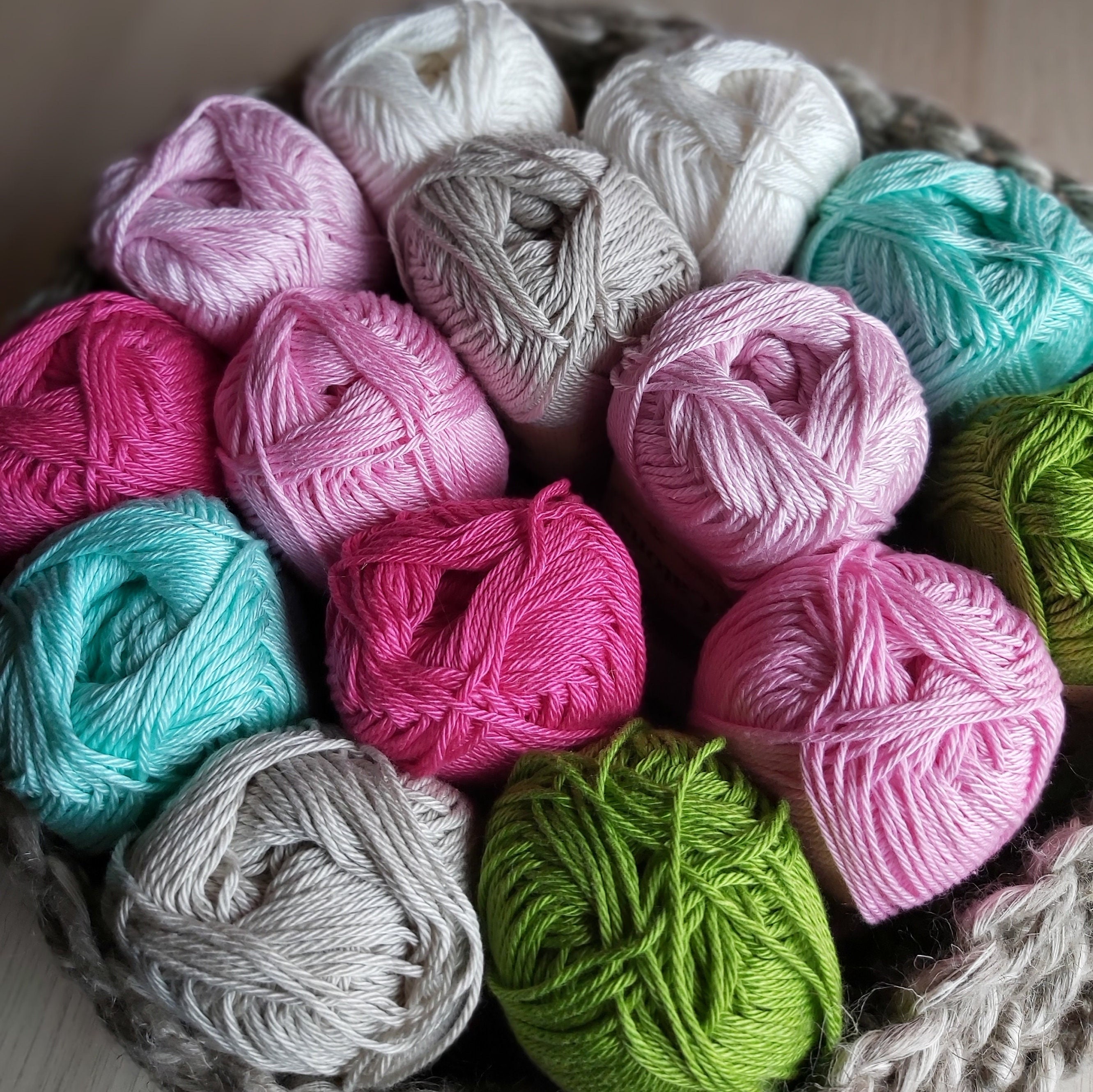 Scheepjes Catona Yarn 50g. Colors 388-528. Cotton Yarn for Doily ...