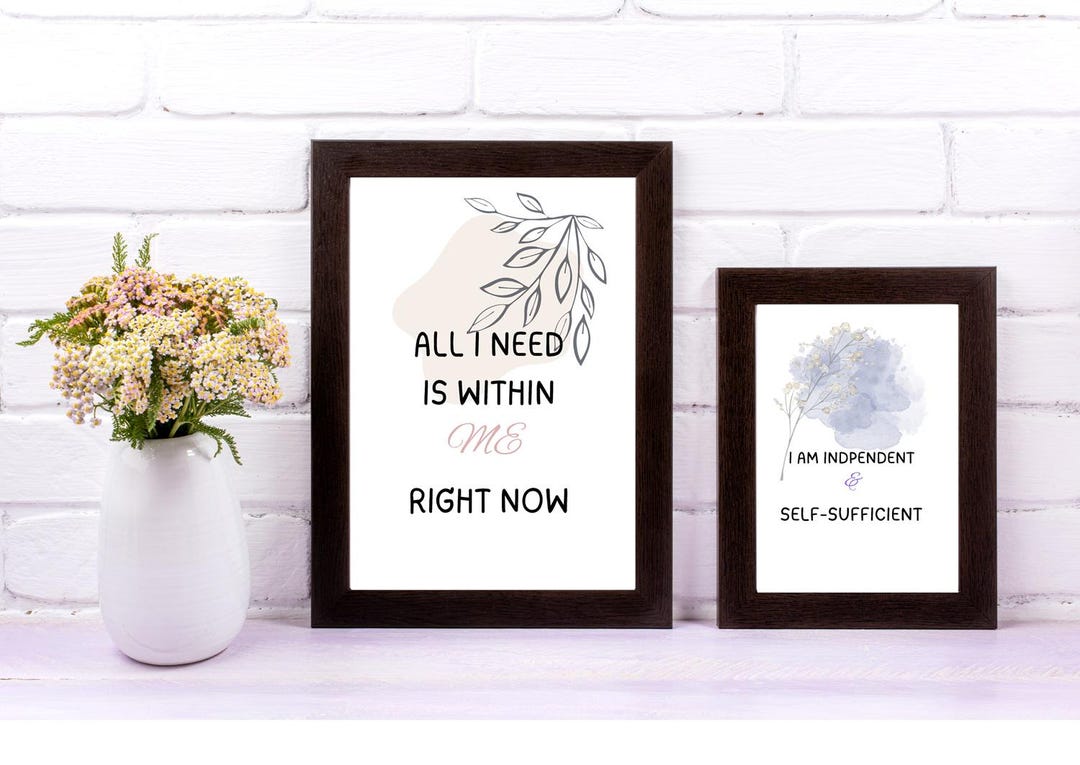 Positive Affirmation Motivational Poster, Self Love Wall Art, Uplifting ...