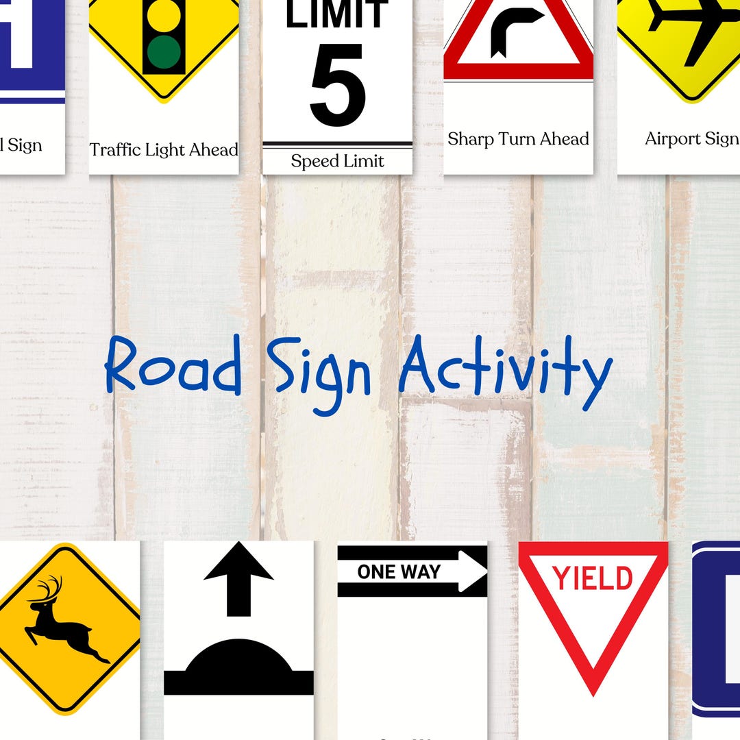 Fun Learning Tool: Road Signs Flash Cards Printable - Preschool ...