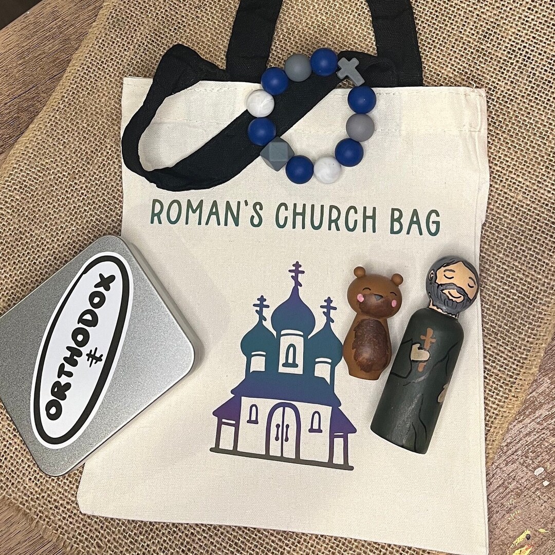Personalized Mini Canvas Church Tote Bag - Etsy