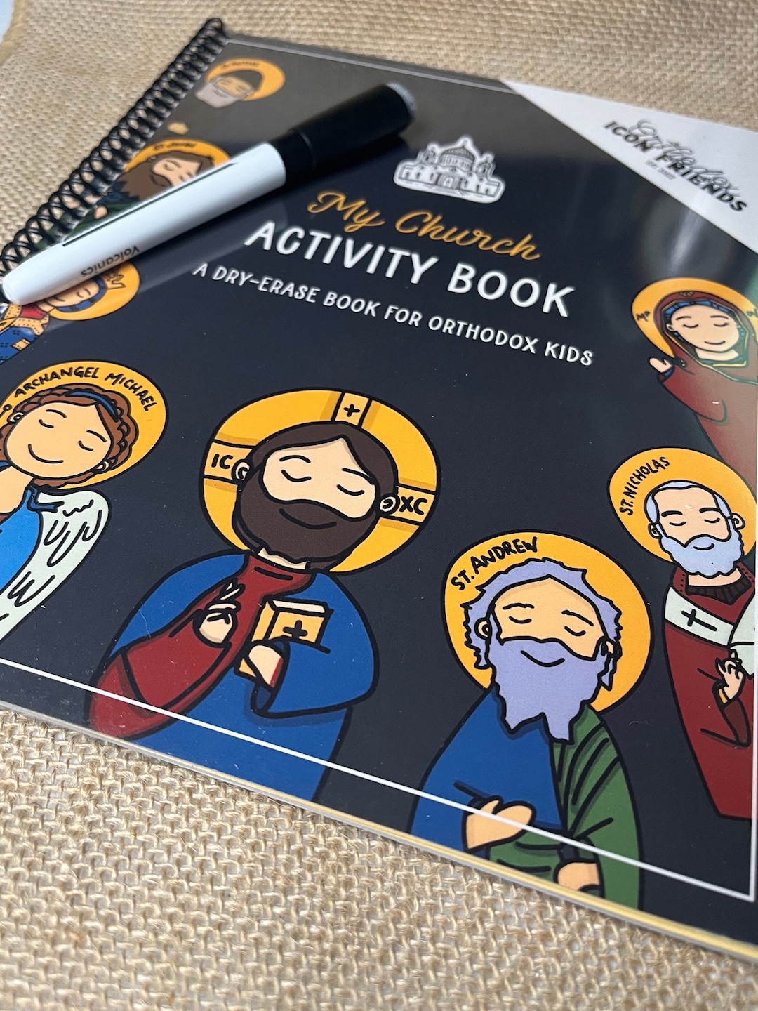 My Church Activity Book: A Dry-erase Book for Orthodox Kids - Etsy
