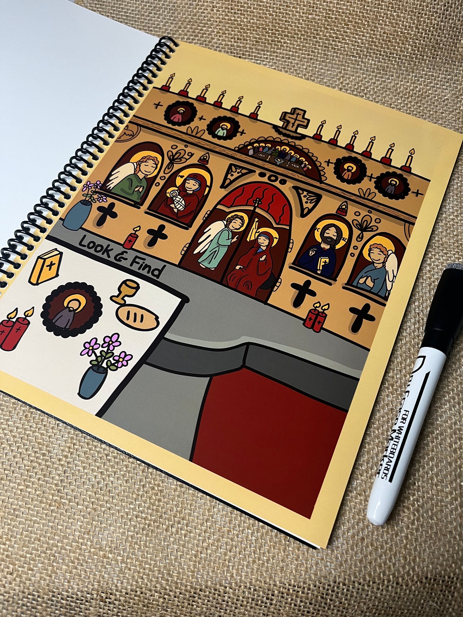 My Church Activity Book: A Dry-erase Book for Orthodox Kids - Etsy