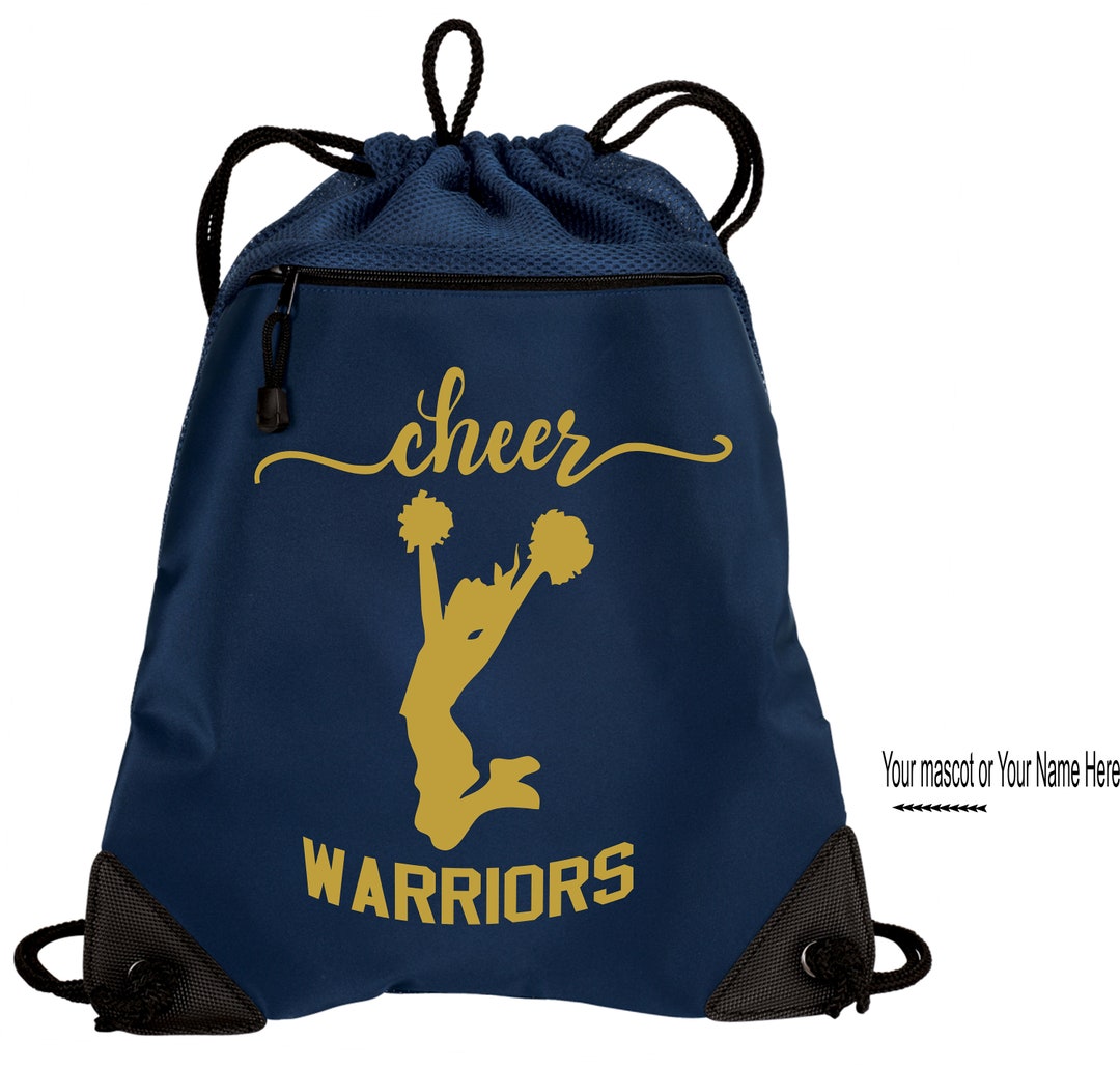 Cheer Bag, Personalize With Your Team, Mascot, or Your Name, Cinch Bag ...