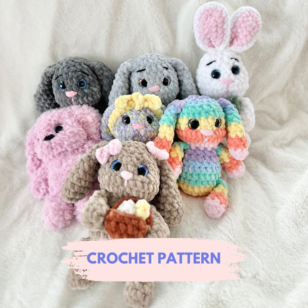 No Sew or Low Sew Bitty Bunny Pattern | PDF Digital CROCHET PATTERN in ...