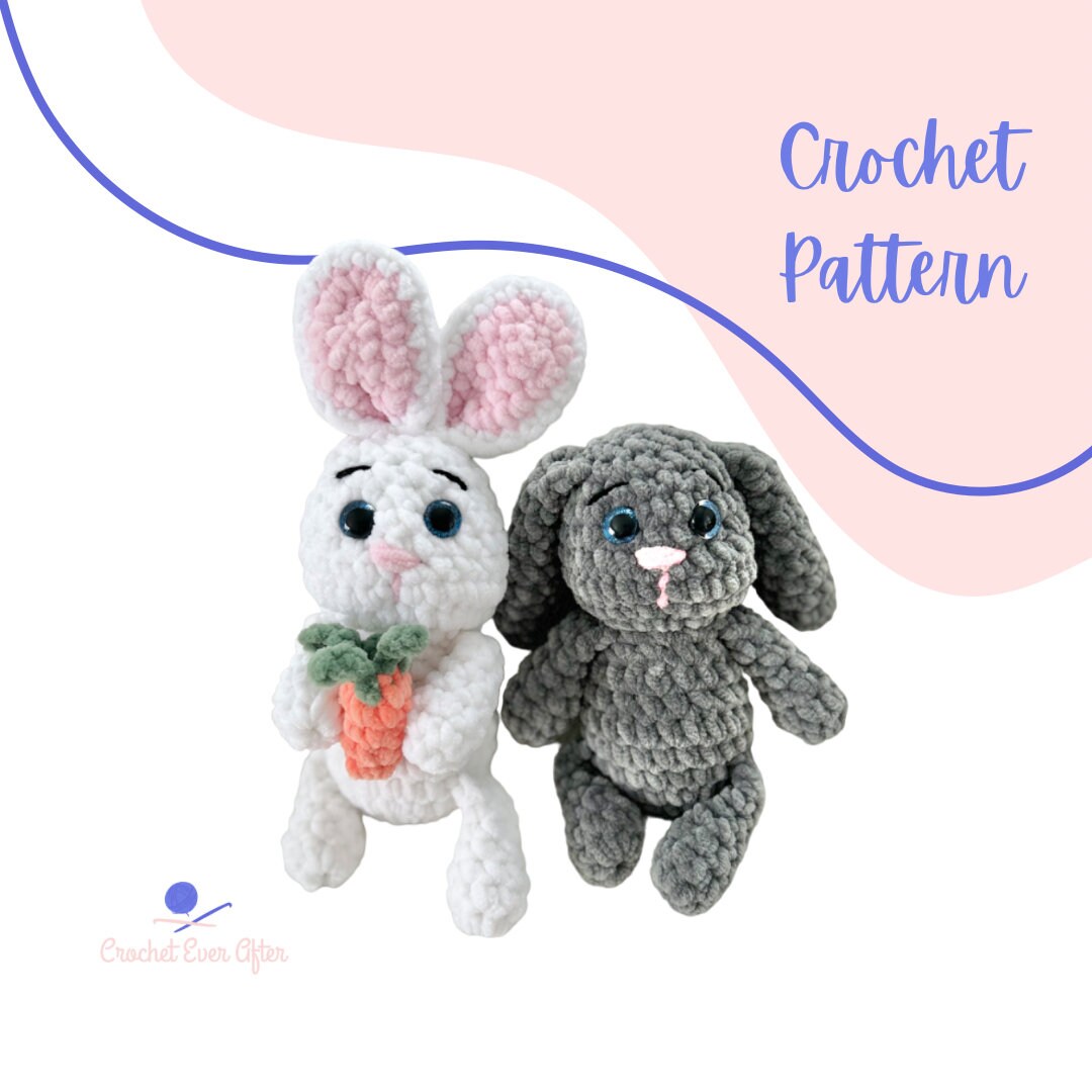 No Sew or Low Sew Bitty Bunny Pattern PDF Digital CROCHET PATTERN in ...