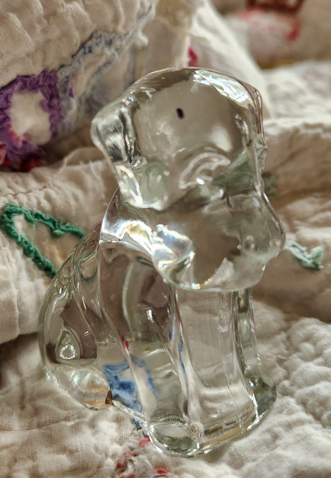 Vintage Clear Glass Dog Candy Dispenser - Etsy