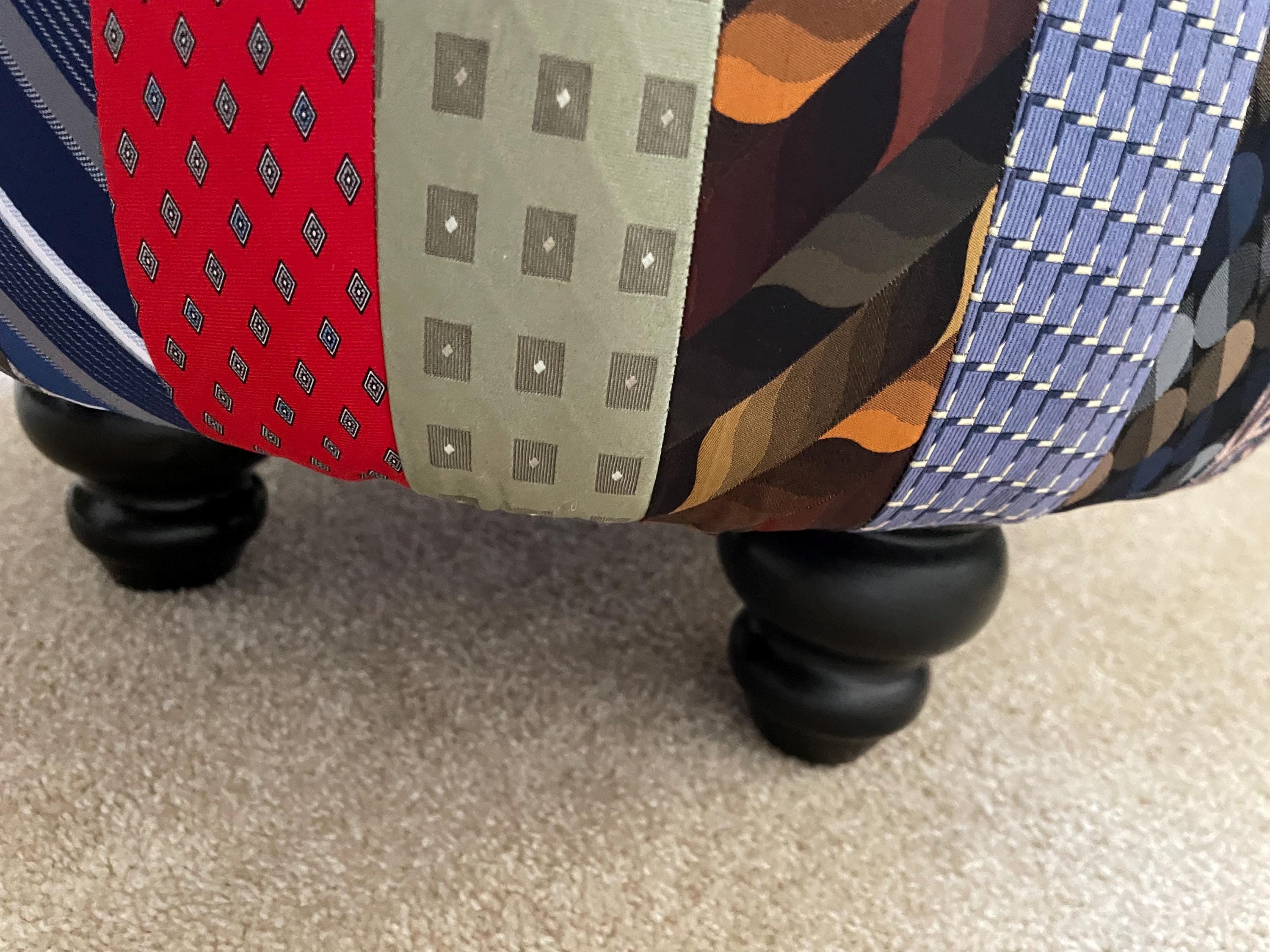 Custom Tie Tuffet/ottoman - Etsy