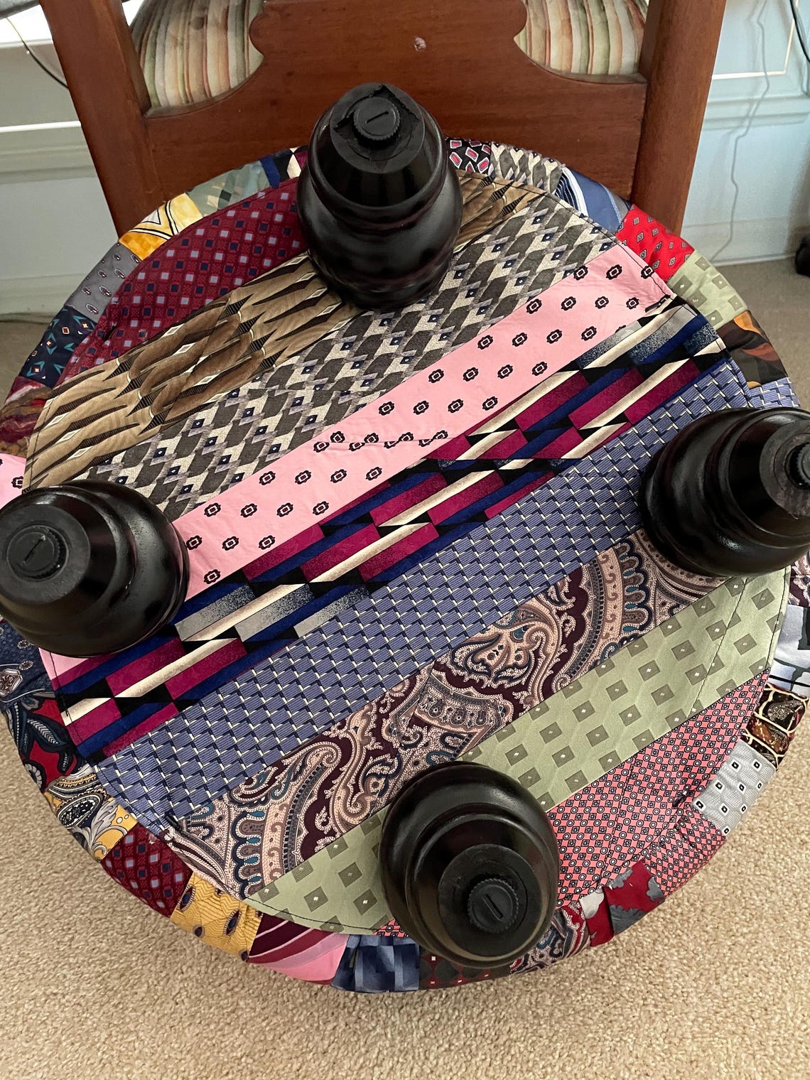 Custom Tie Tuffet/ottoman - Etsy