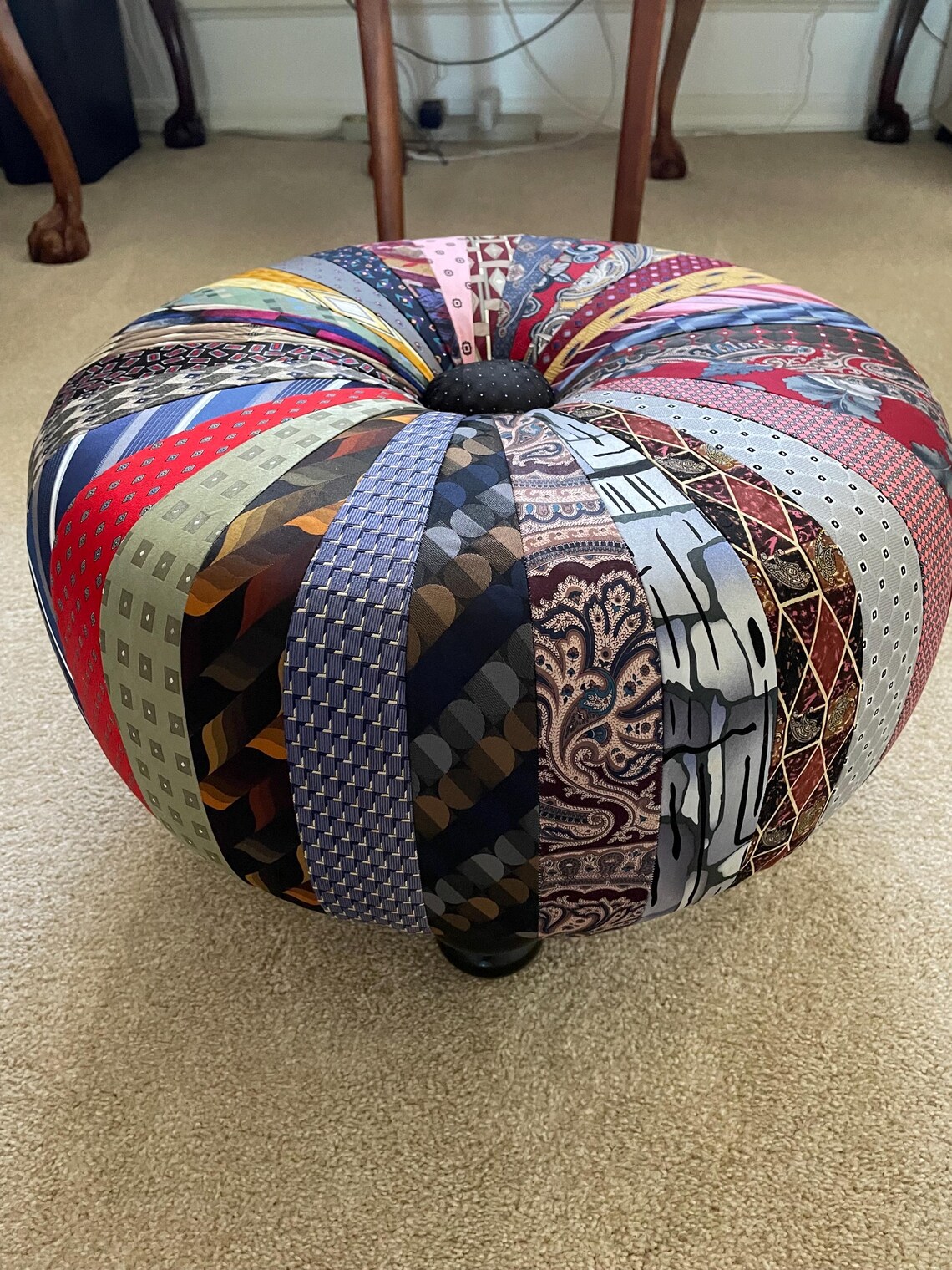 Custom Tie Tuffet/ottoman - Etsy