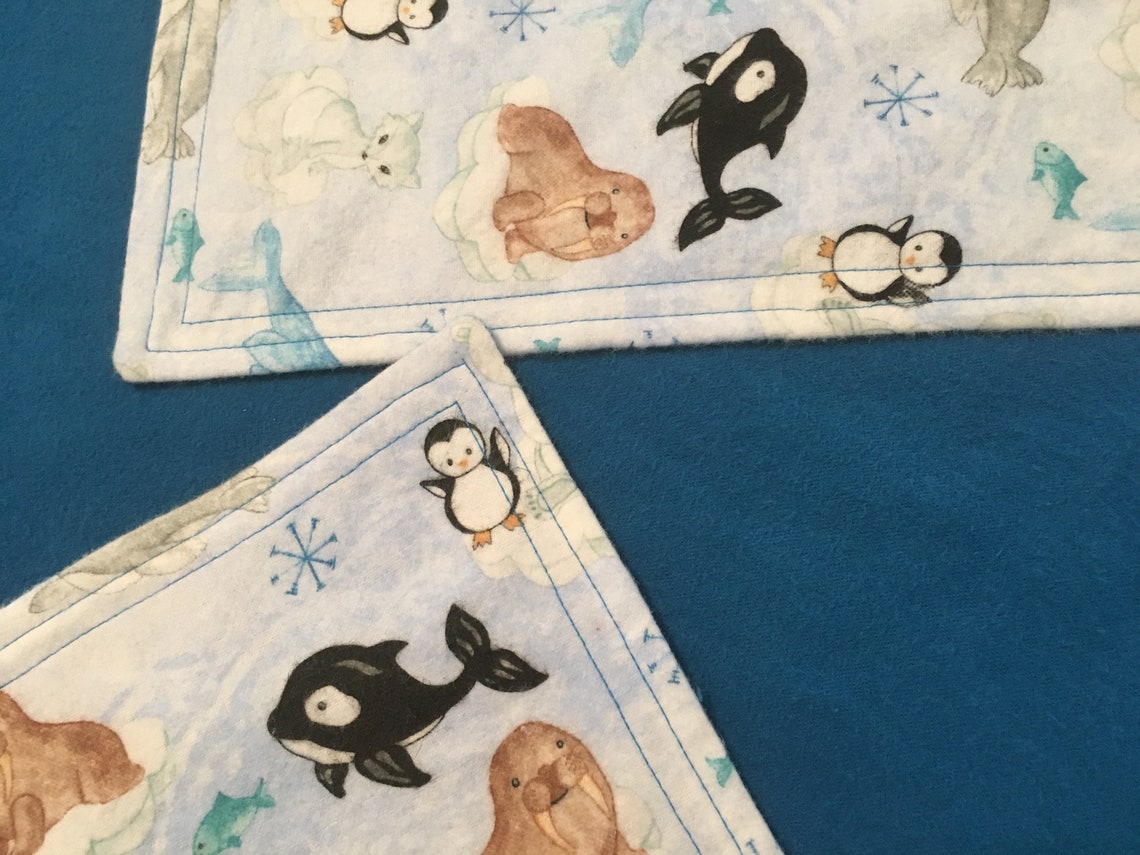 Wintery Whales Penguins Walrus Seals Reindeer Fox and | Etsy