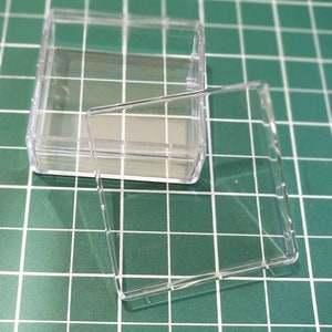 Plastic Clear Square Cube Case Package Small 1.9x5x5cm Holder - Etsy