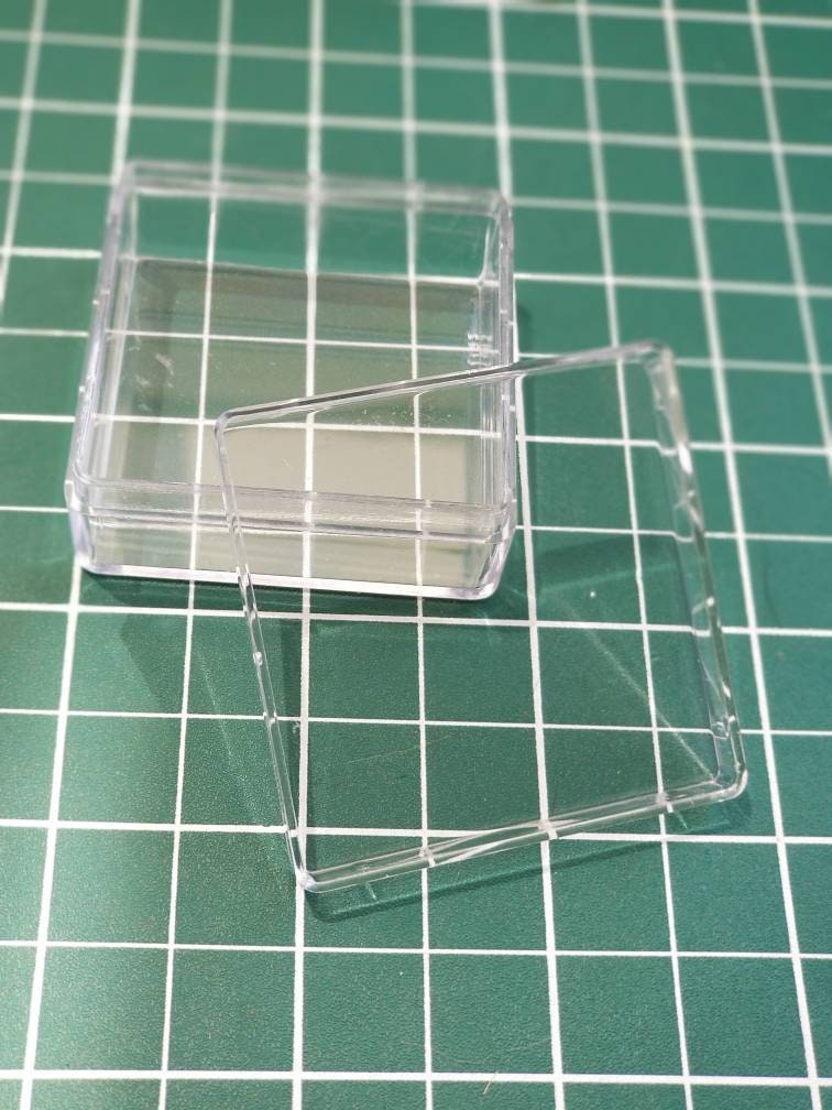 Plastic Clear Square Cube Case Package Small 1.9x5x5cm Holder - Etsy