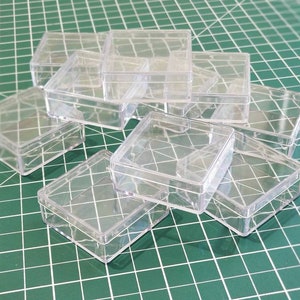 Plastic Clear Square Cube Case Package Small 1.9x5x5cm Holder - Etsy