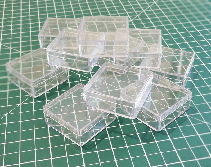 Plastic Clear Square Cube Case Package Small 4.8x4.8x2cm | Etsy Canada