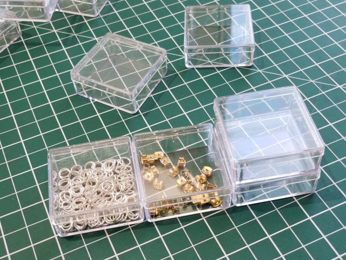 Plastic Clear Square Cube Case Package Small 1.9x5x5cm Holder - Etsy
