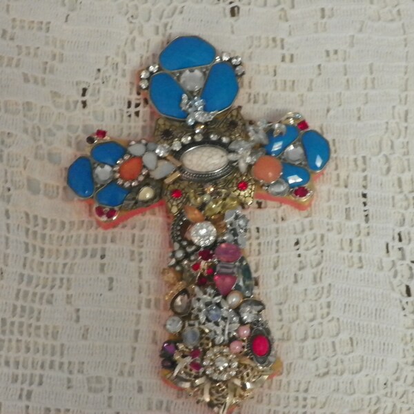Jeweled Cross - Etsy