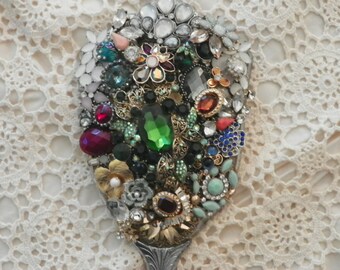 Jeweled Hand Mirror | Etsy