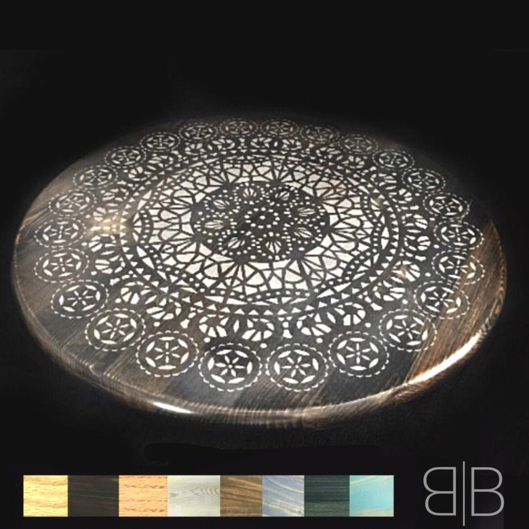 Dining Room Table Centerpiece Custom Wood Turntable Custom Lazy Susan ...