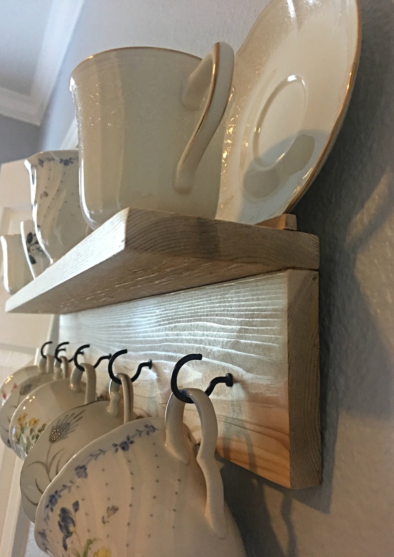 Tea Cup Display Mug Rack Tea Cup Holder Cup Rack Coffee Cup - Etsy