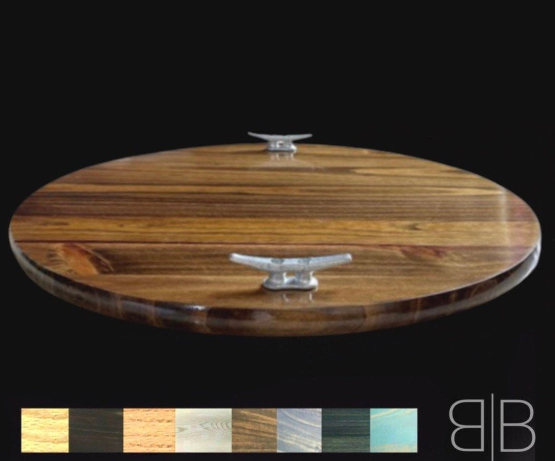Nautical Lazy Susan With Boat Cleat Handles - Etsy