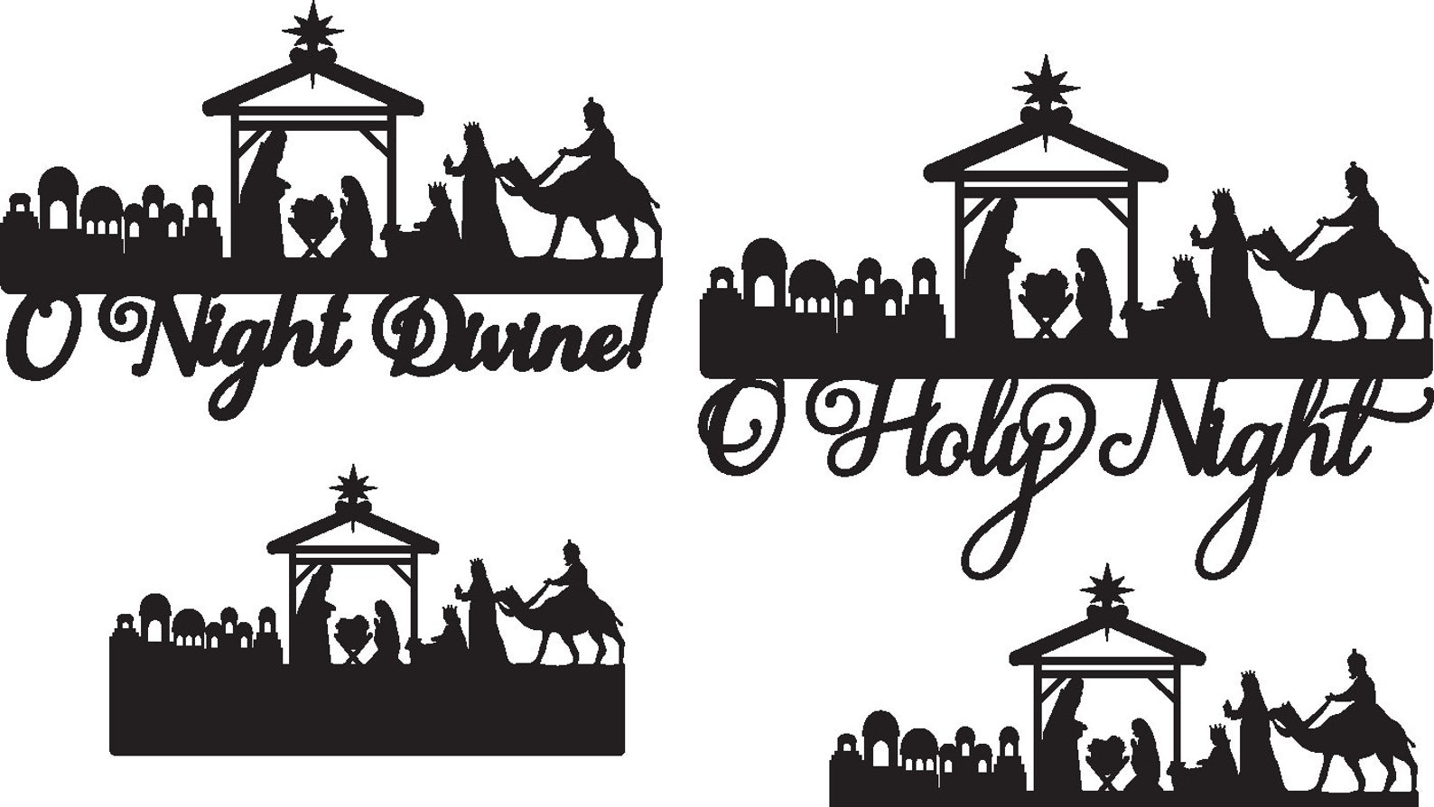 O Night Divine SVG Glowforge Laser Cut Engrave File - Etsy