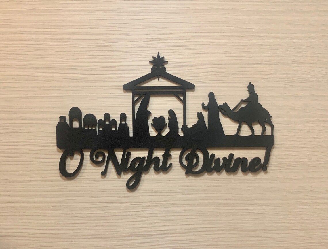 O Night Divine SVG Glowforge Laser Cut Engrave File | Etsy