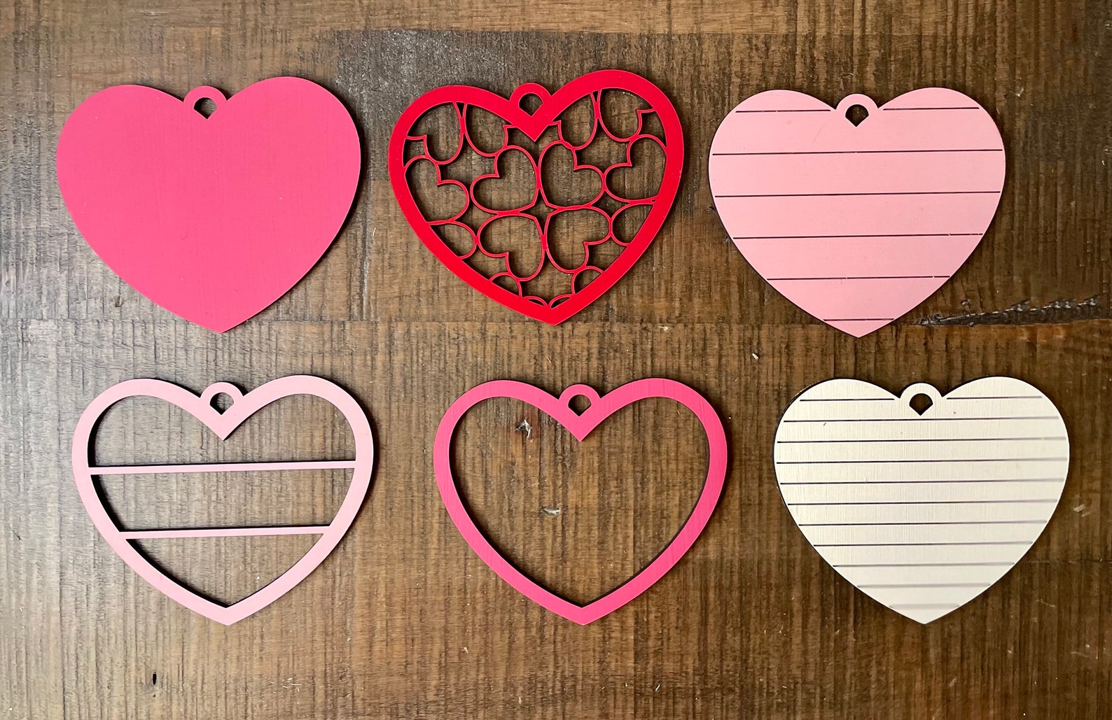 Heart Shapes Variety SVG Glowforge Laser Cut File - Etsy