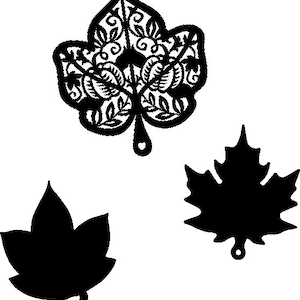 Fall Leaves Laser Cut File SVG Word Sign Glowforge File Template - Etsy