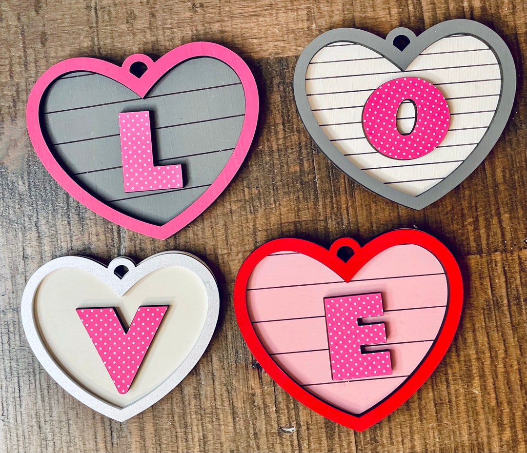 Heart Shapes Variety SVG Glowforge Laser Cut File Valentine's Day Gift ...