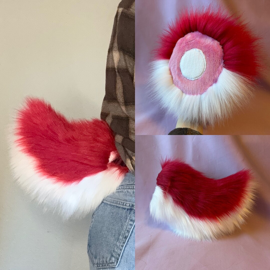 Scarlett Red Nub Fursuit Tail - Etsy
