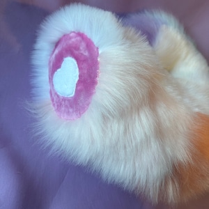 Pastel Rainbow and White Husky Fursuit Curl Tail - Etsy