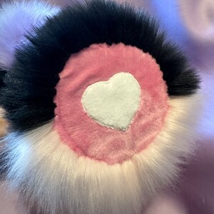 Pastel Rainbow and Black Husky Fursuit Curl Tail - Etsy