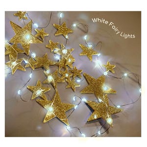 50 Gold Floating Stars- Sparkling- Large- Resin- Option 3 Submersible ...