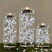 50 Silver Floating Stars- Sparkling Large Sizes- Fills 4 Medium Size ...