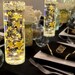 50 Gold Floating Stars- Sparkling- Large Sizes- Resin- Fills 1 Gallon ...