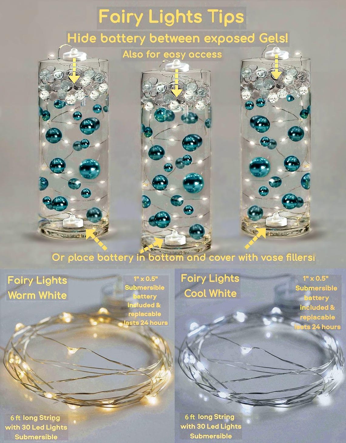 Floating Red Stars-sparkling Large Sizes-fills 1 Gallon for Your Vases ...