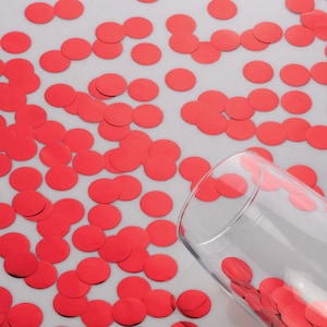 Floating Metallic Red Confetti - 2000pc - Fills 1 Gallon for Vases ...