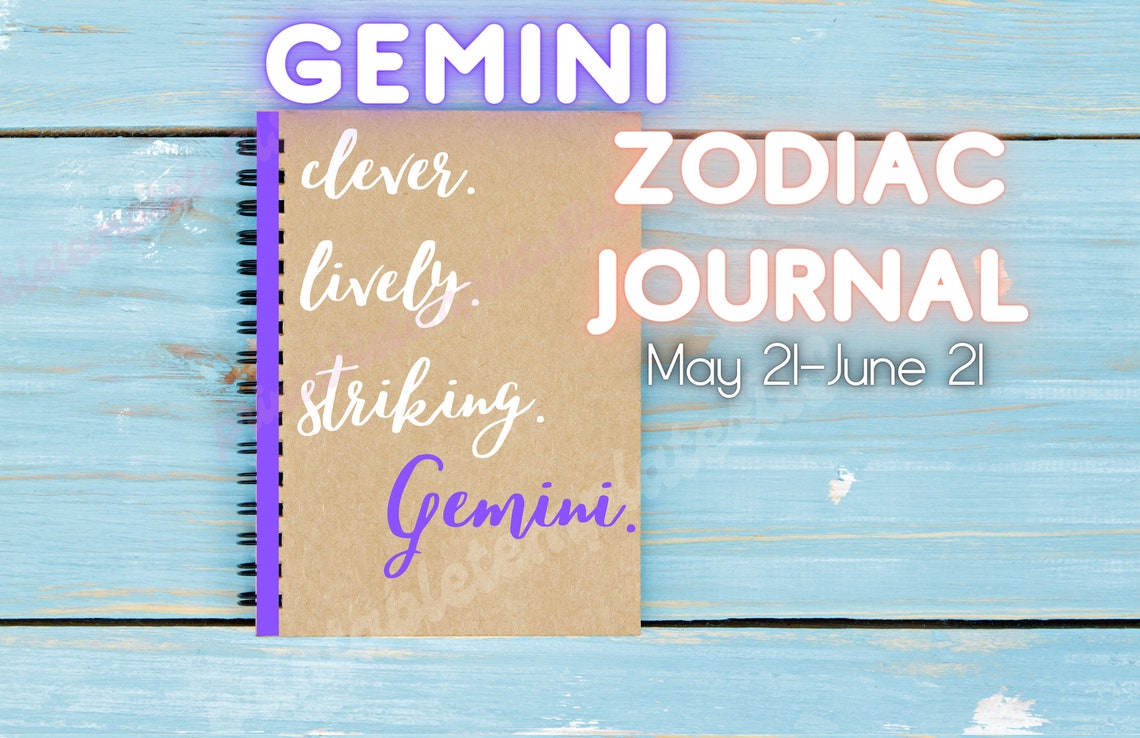 Gemini Daily Astrology Digital Mod Journal Productivity Planner ...