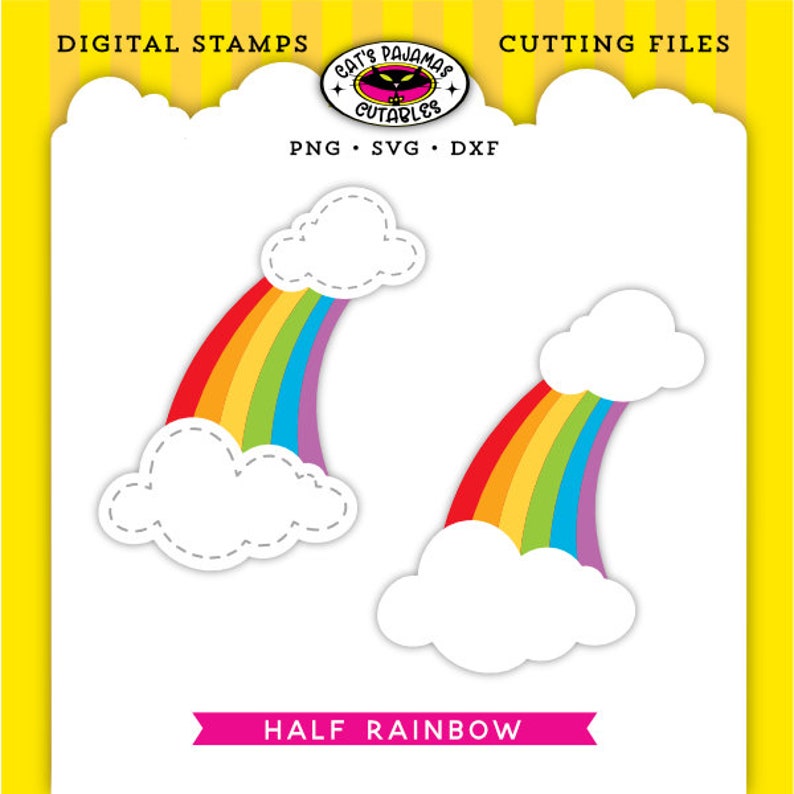 Half Rainbow Cutable - Etsy