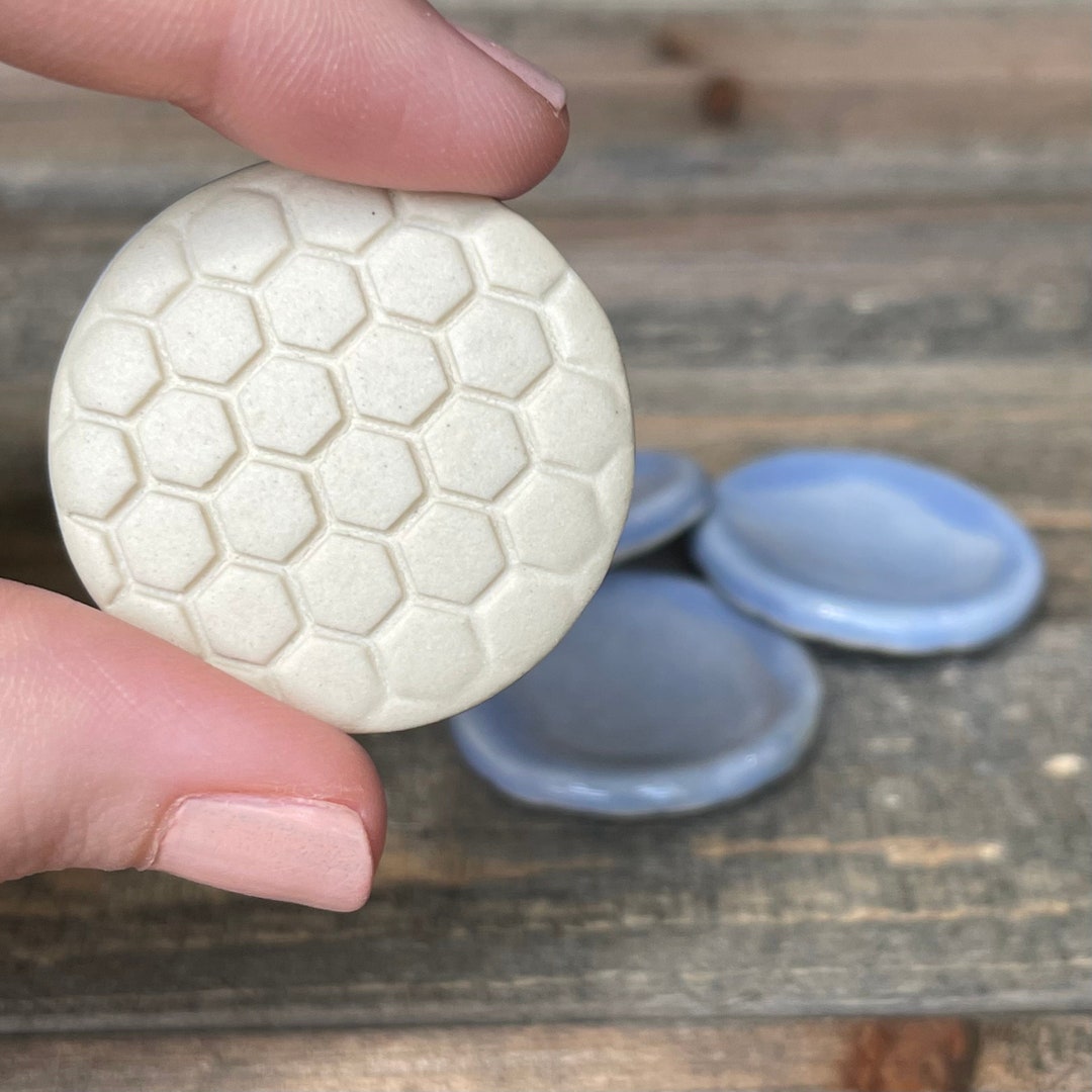 Textured Back Round Worry Stone Light Blue Diffuser Essential Oils ...