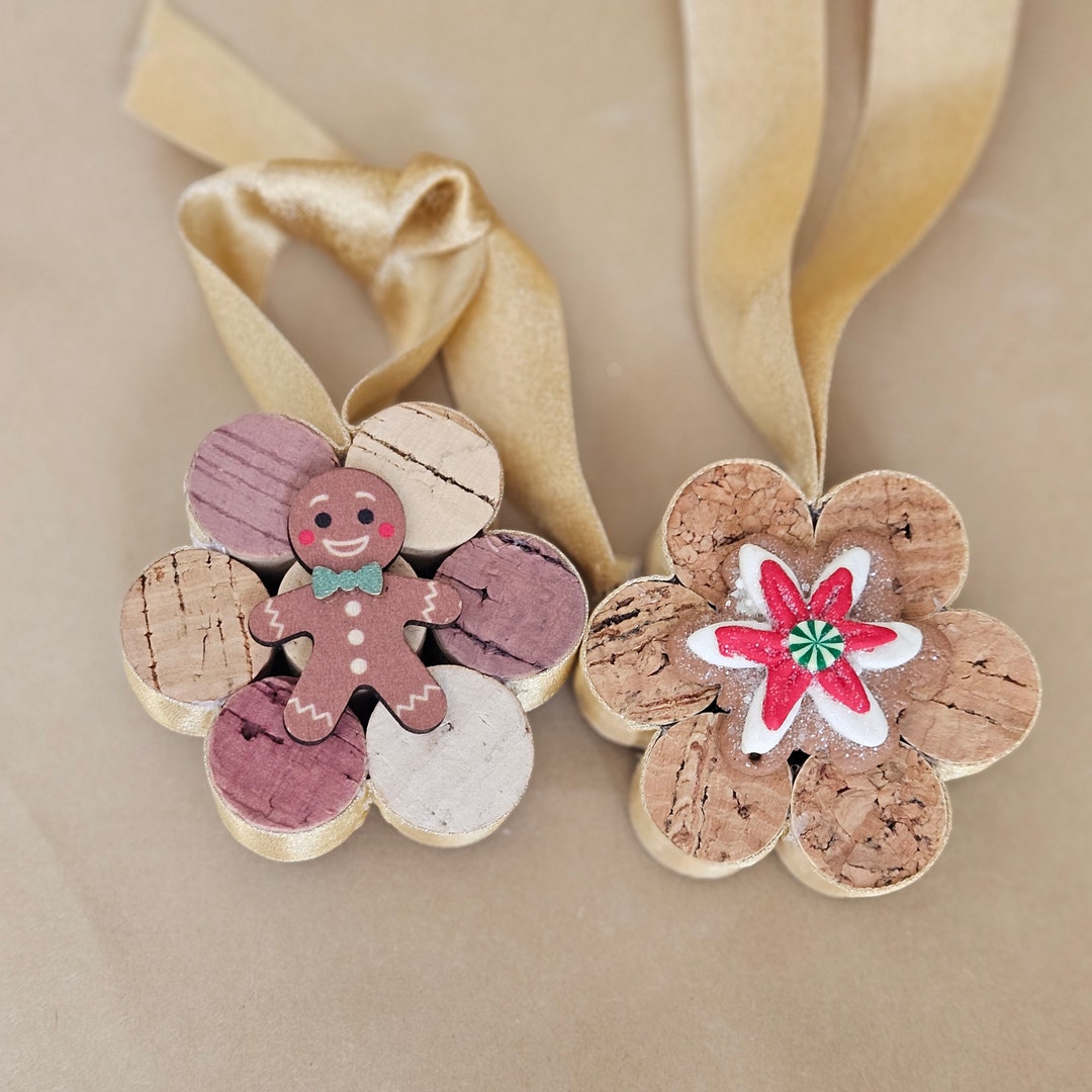 Gingerbread Man Ornament | Wine Cork Ornament | Wine Cork Craft ...