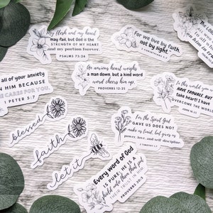 1 Set of Scripture Vinyl Sticker/ Bible Verse Vinyl Sticker/matte ...