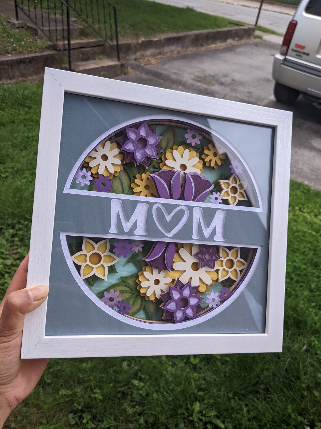 Customize Layered Cardstock Shadowbox Wall Art - Nursery Decorations ...