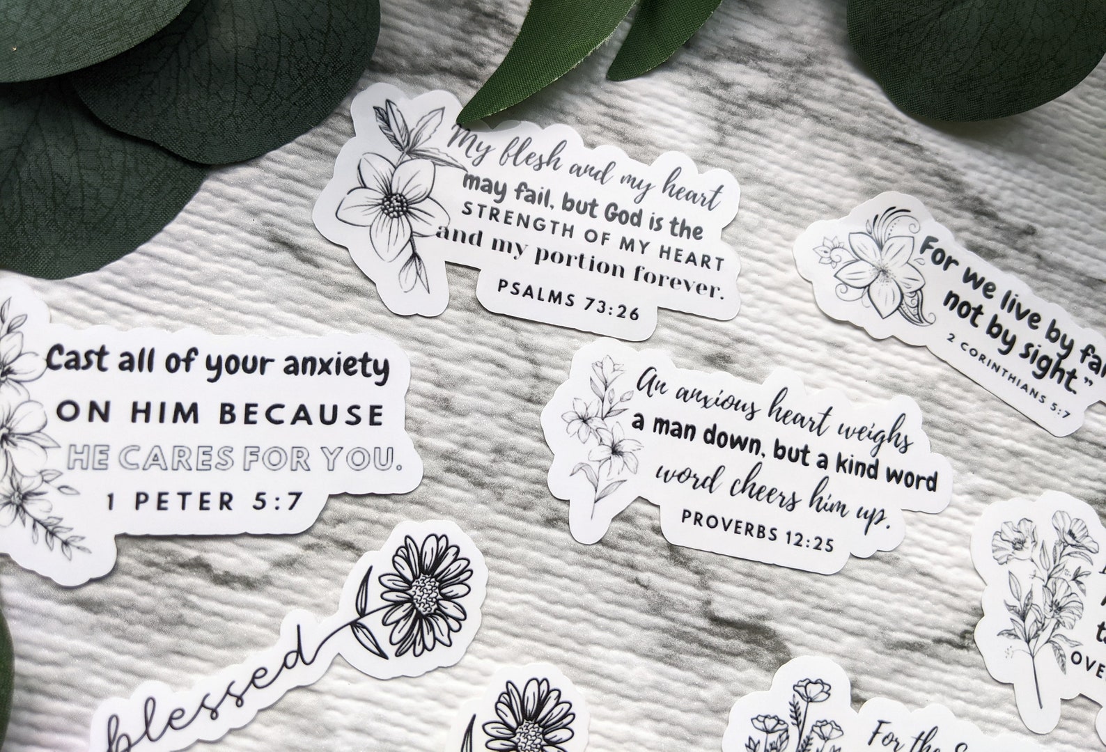 1 Set of Scripture Vinyl Sticker/ Bible Verse Vinyl - Etsy