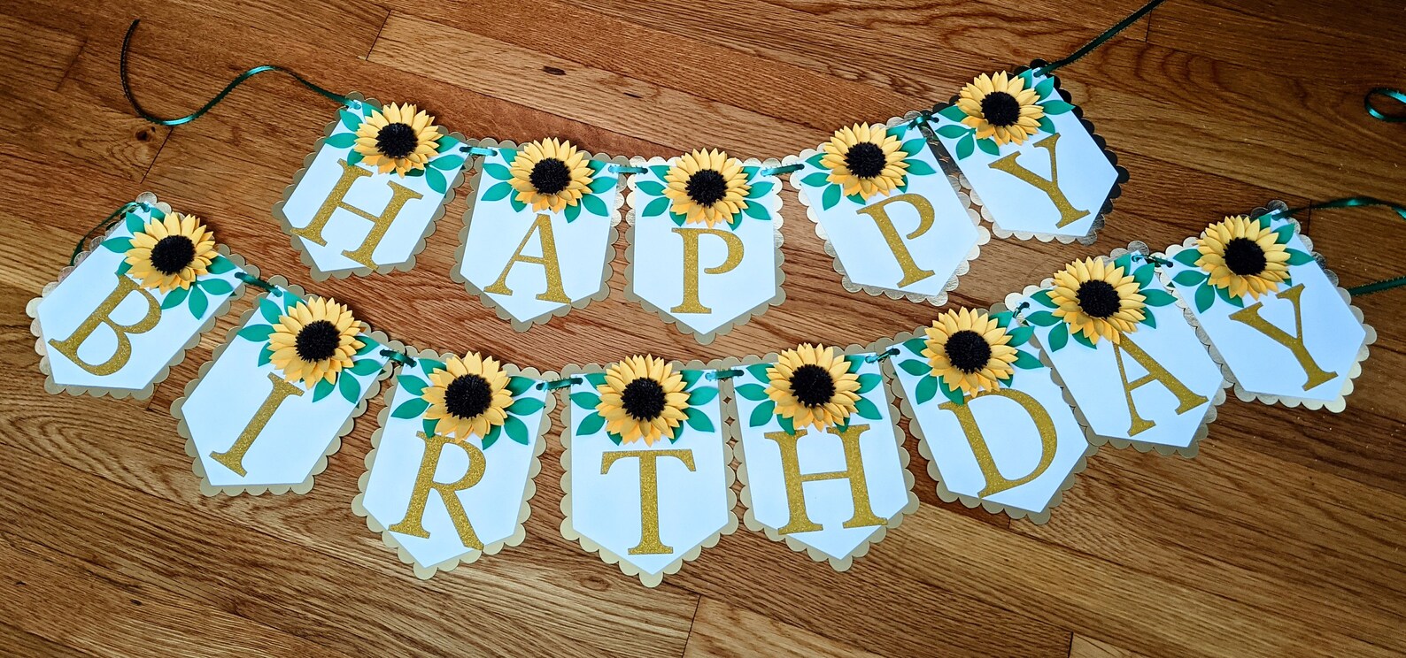 Personalized Sunflower Birthday Banner Birthday Decor Bridal - Etsy