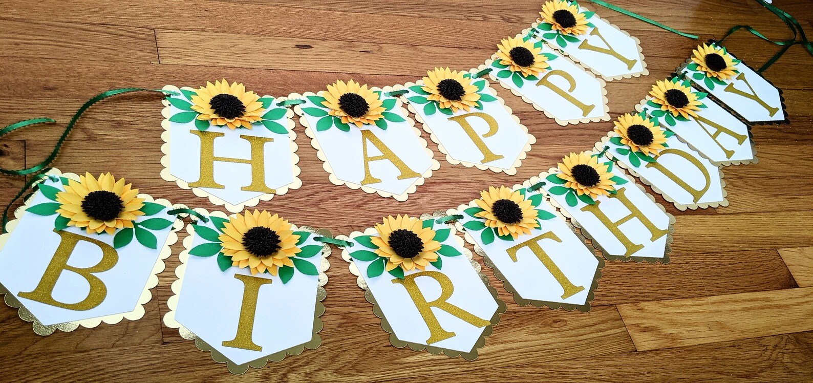 Personalized Sunflower Birthday Banner Birthday Decor Bridal - Etsy
